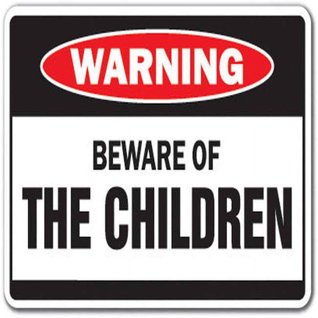 SignMission 14 in. Beware Of the Children Warning Sign - Family Kids ...