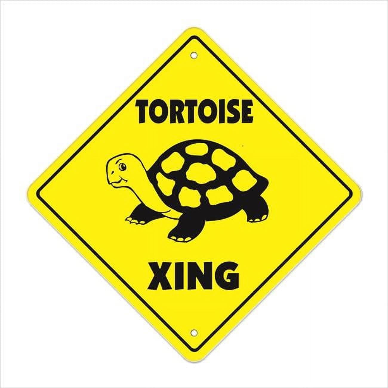 SignMission 14 x 14 in. Zone Xing Crossing Sign - Tortoise - Walmart.com
