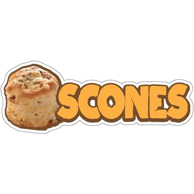 SignMission 16 in. Scones Decal Concession Stand Food Truck Sticker ...