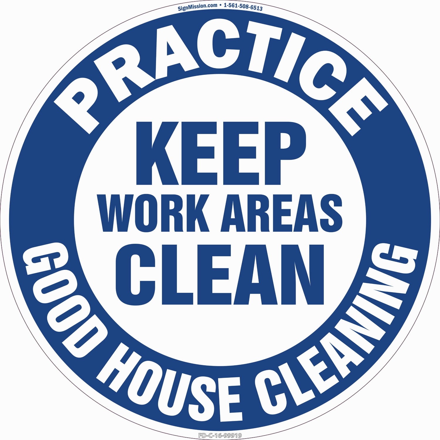 Keep Work Areas Clean Non-Slip Floor Marker | 3 Pack of 16" Circle ...