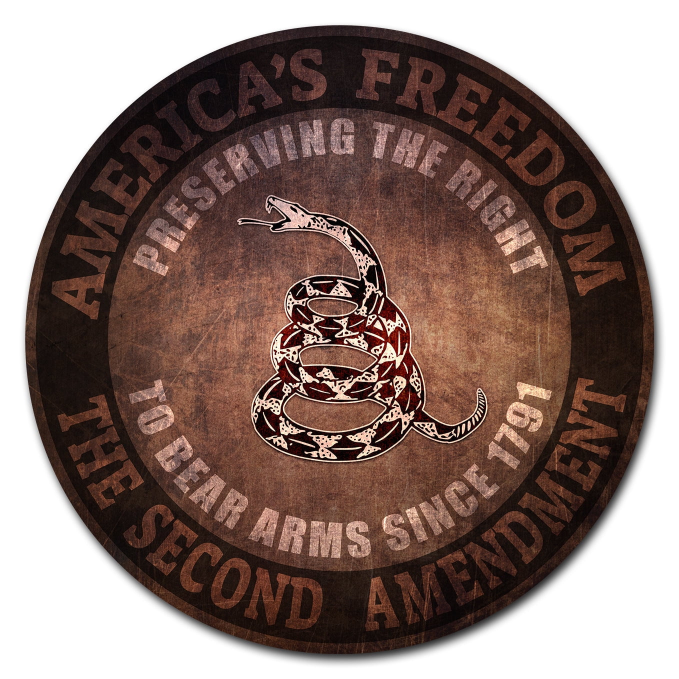SignMission C-16-CIR-WS-Americas Freedom 16 x 24 in. Corrugated Plastic ...