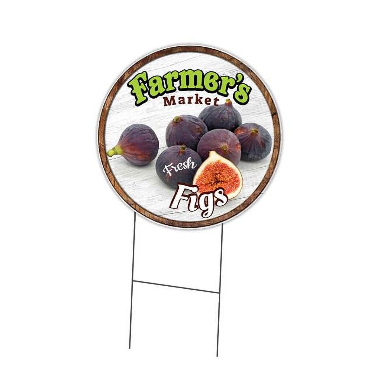 SignMission 16 x 24 in. Corrugated Plastic Sign with Stakes Circular ...