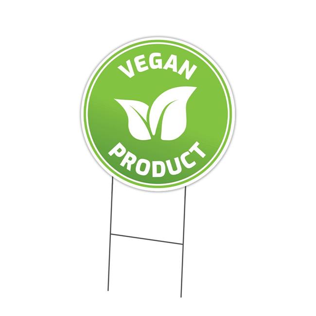 SignMission 16 x 24 in. Corrugated Plastic Sign with Stakes Circular ...