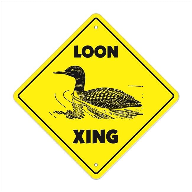 SignMission 17 x 17 in. Zone Xing Crossing Sign - Loon - Walmart.com
