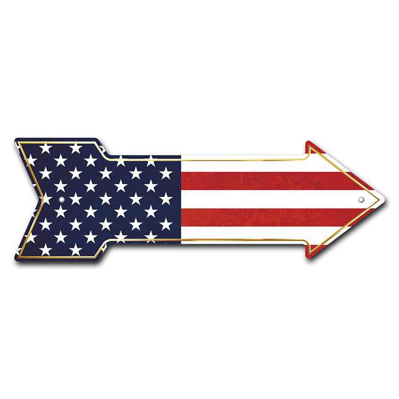 SignMission 18 in. American Flag Arrow Sign - Walmart.com