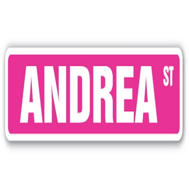ANDREA Street Sign Childrens Name Room Sign | Indoor/Outdoor | 18" Wide ...