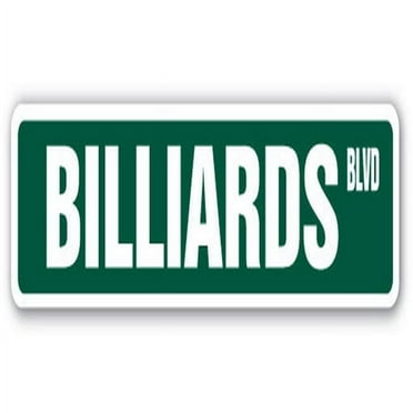 Vintage Billiards Table Pool Hall Arrow Metal Tin Sign Bar Pub Tavern ...
