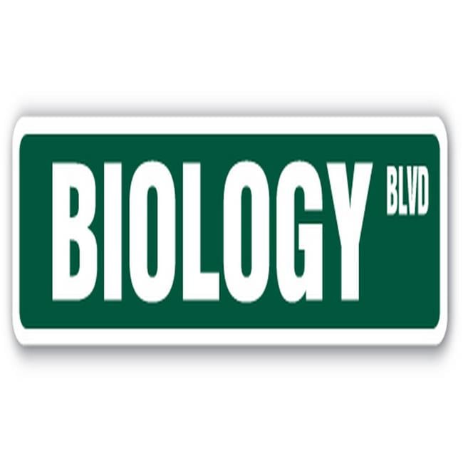 SignMission 18 in. Biology Street Sign - Teacher Professor Science ...