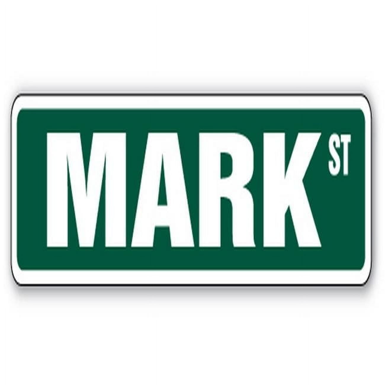 MARK Street Sign Childrens Name Room Sign | Indoor/Outdoor | 18" Wide ...
