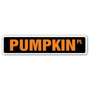 PUMPKIN FARMER Street Sign patches october fall orange fields | Indoor ...