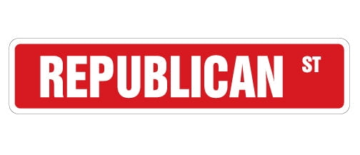 REPUBLICAN Street Sign party supporter GOP Romney election | Indoor ...