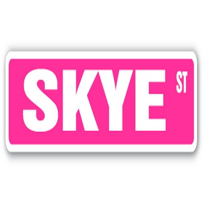 SignMission SS-SKYE 18 in. Skye Street Childrens Name Room Sign ...