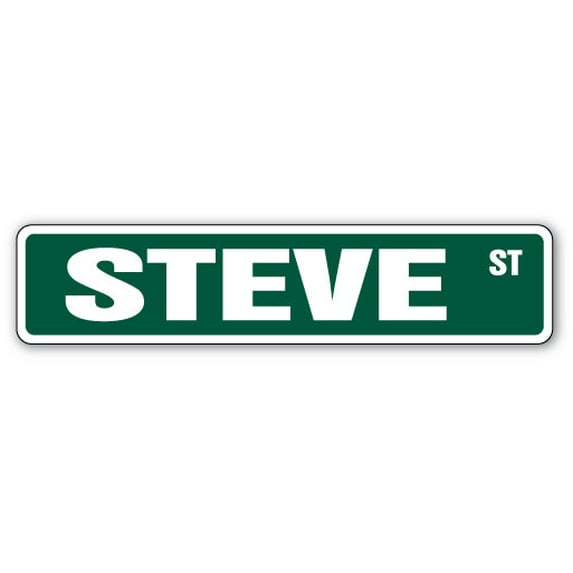 SignMission SS-STEVE 18 in. Steve Street Childrens Name Room Sign ...