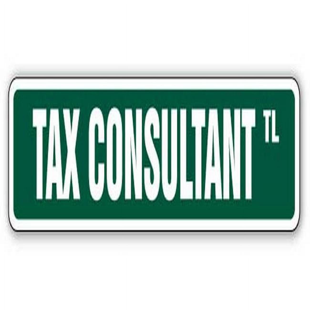 SignMission 18 in. Tax Consultant Street Sign - Accountant Cpa ...