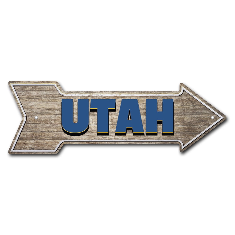 SignMission P-ARROW-999558 18 in. Utah Arrow Sign - Walmart.com