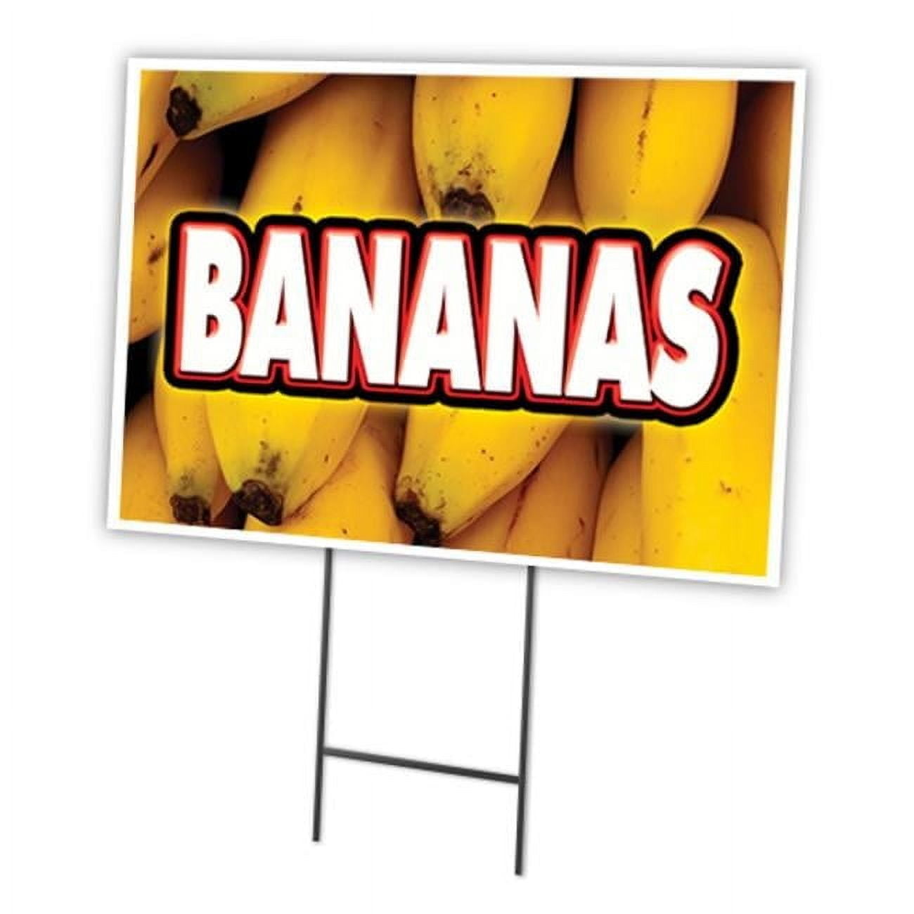 SignMission 18 x 24 in. Bananas Yard Sign & Stake - Walmart.com
