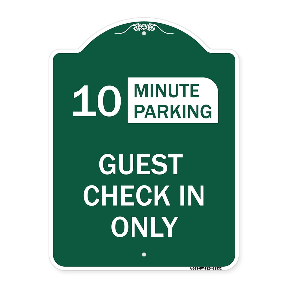 SignMission A-DES-GW-1824-23932 18 x 24 in. Designer Series Sign - 10 ...