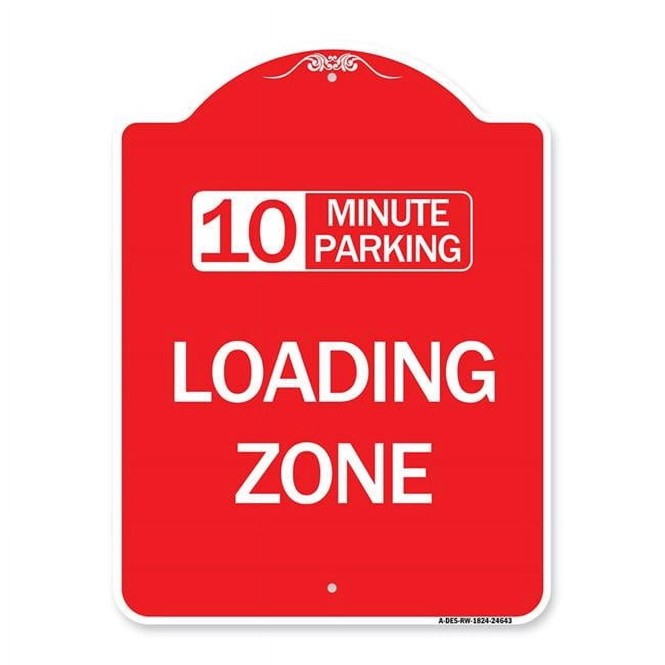 SignMission 18 x 24 in. Designer Series Sign - 10 Minute Parking ...