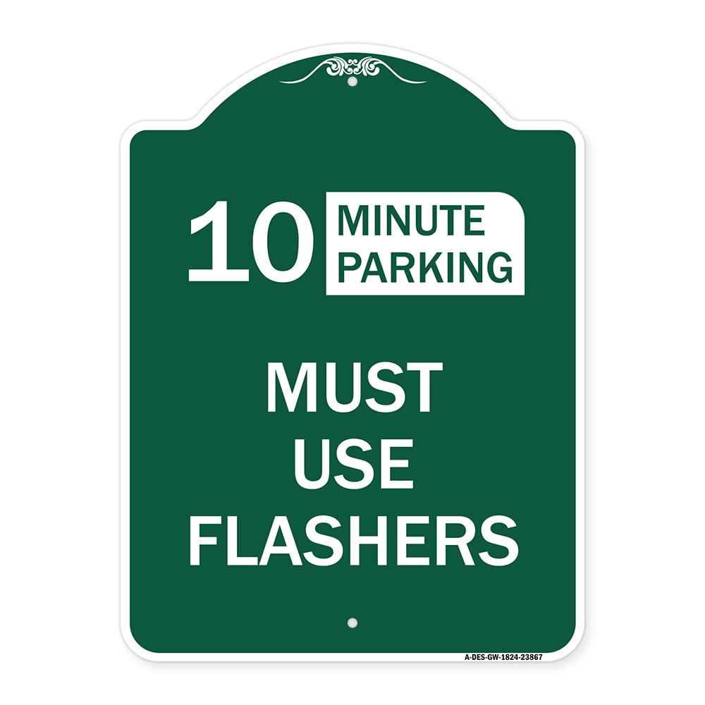 SignMission Designer Series Sign - Must Use Flashers (Choose Your Limit ...