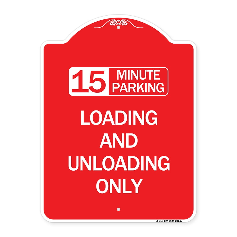 SignMission A-DES-RW-1824-24597 18 x 24 in. Designer Series Sign - 15 ...