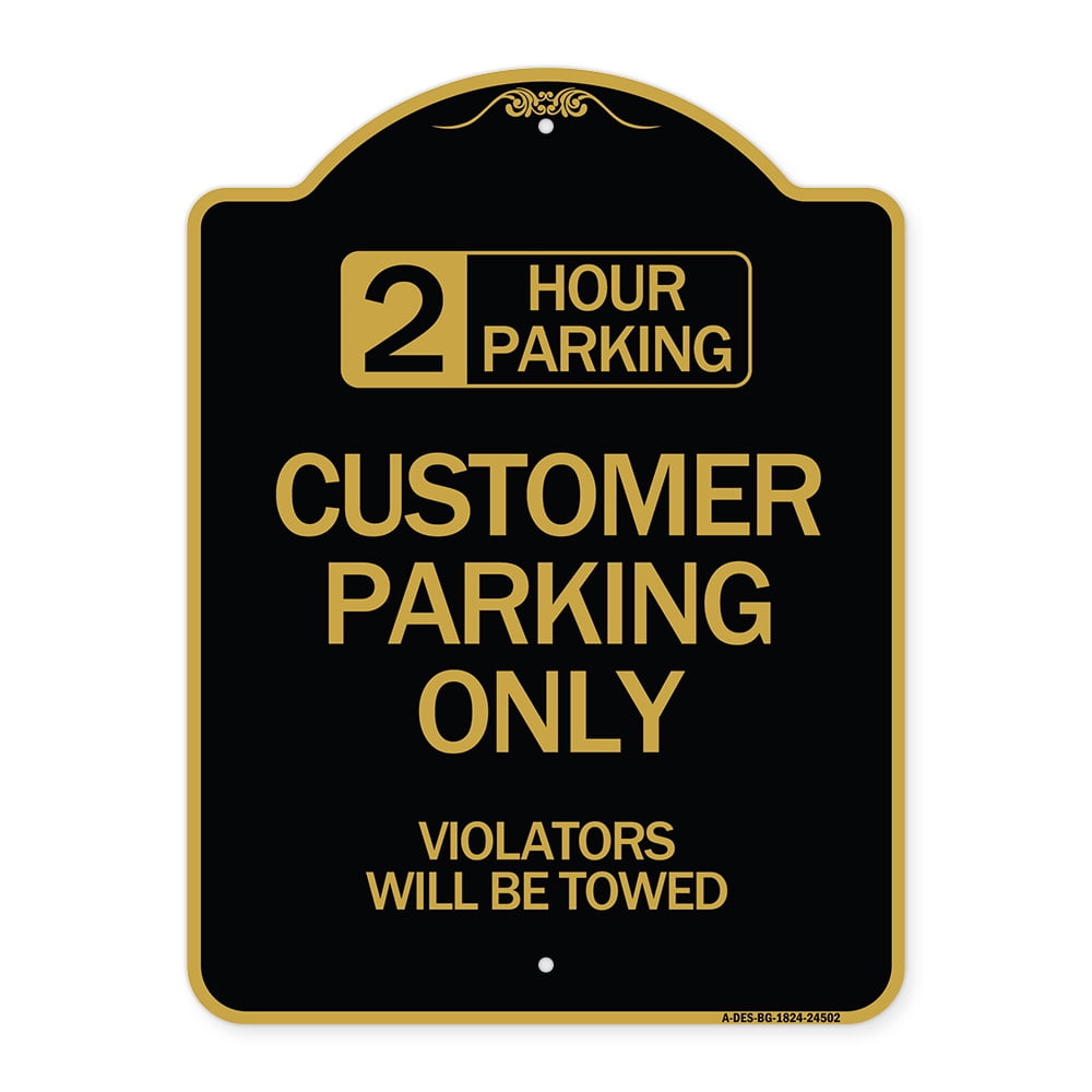 SignMission A-DES-BG-1824-24502 18 x 24 in. Designer Series Sign - 2 ...
