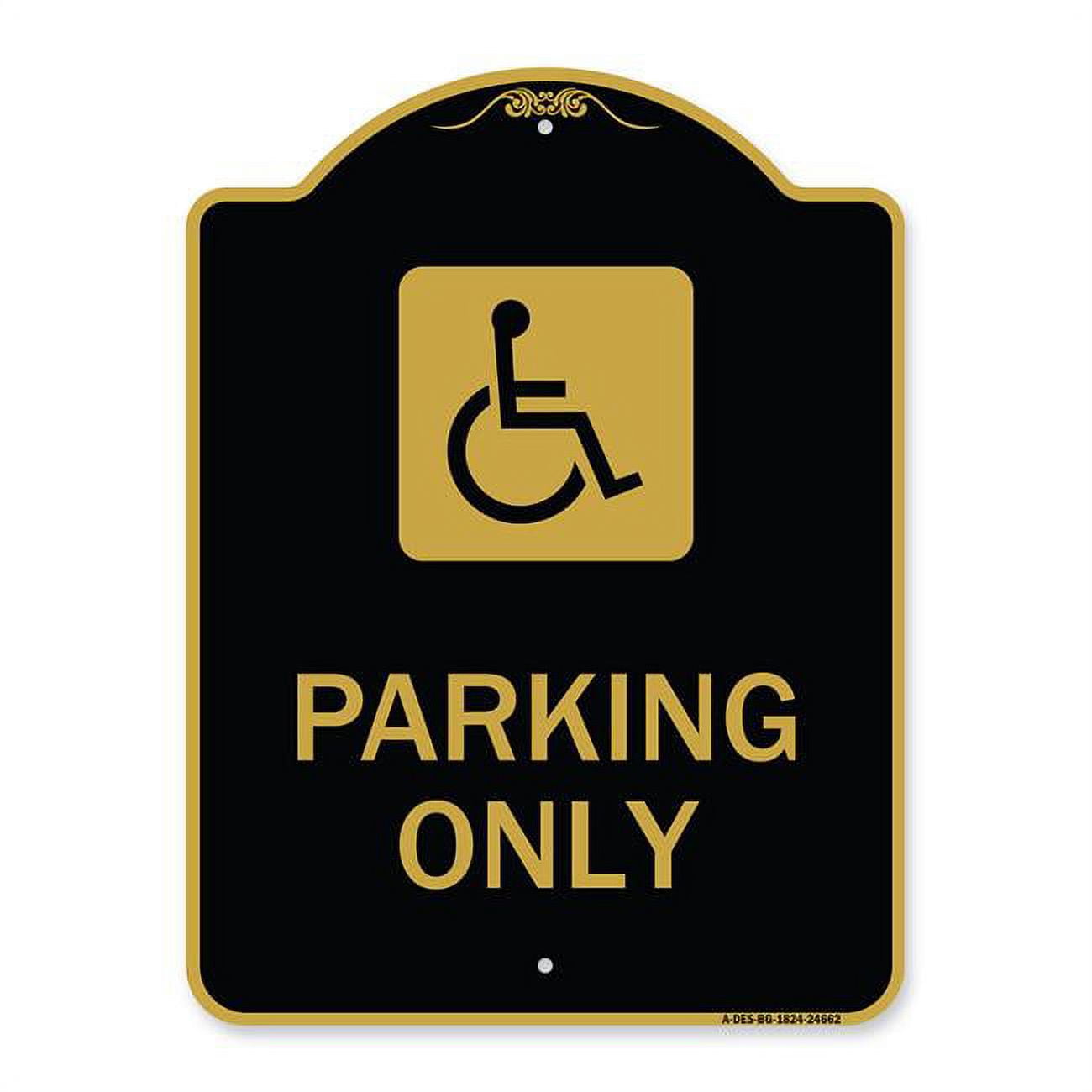 SignMission 18 x 24 in. Designer Series Sign - ADA Compliant Parking ...