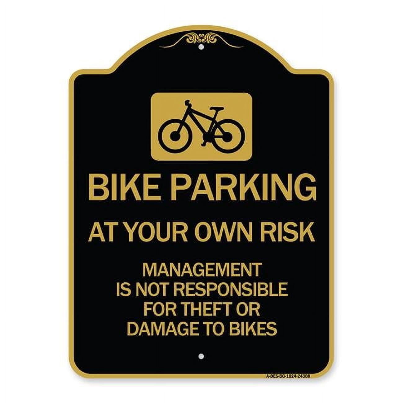 SignMission A-DES-BG-1824-24308 18 x 24 in. Designer Series Sign - Bike ...