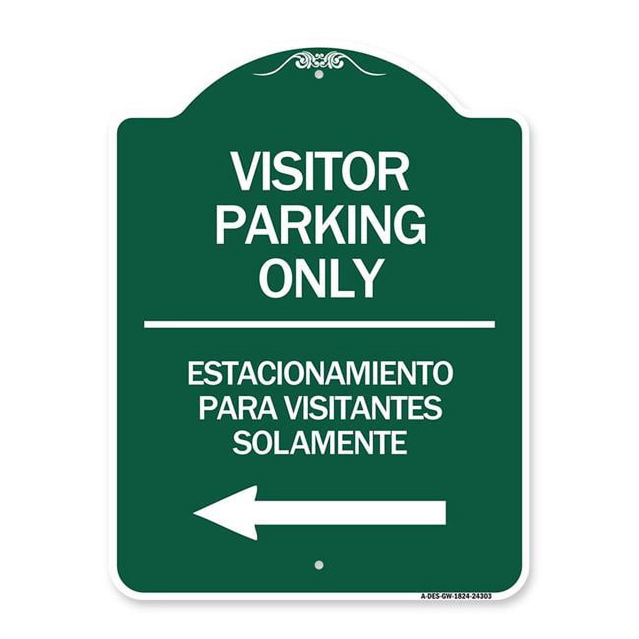 SignMission 18 x 24 in. Designer Series Sign - Bilingual Reserved ...