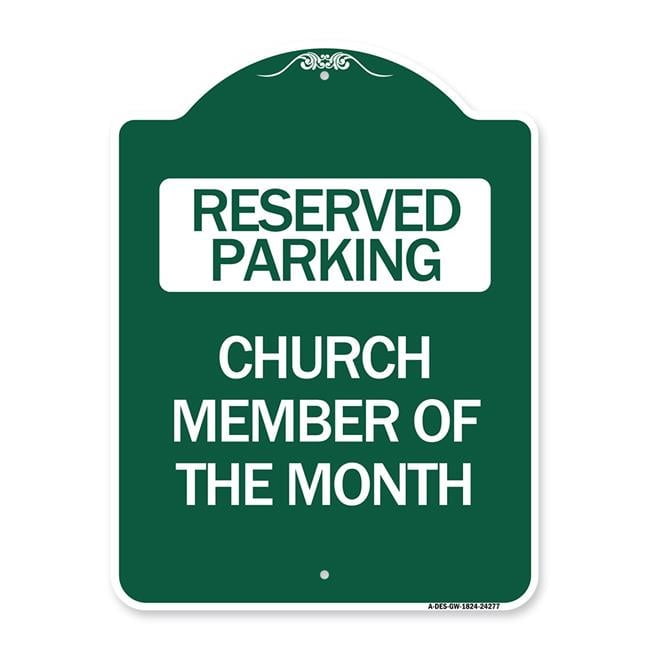 SignMission 18 x 24 in. Designer Series Sign - Church Member of the ...