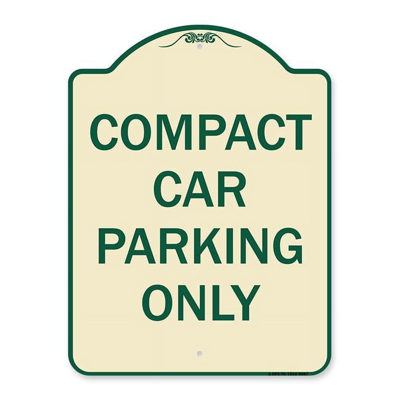 SignMission 18 x 24 in. Designer Series Sign - Compact Car Parking Only ...
