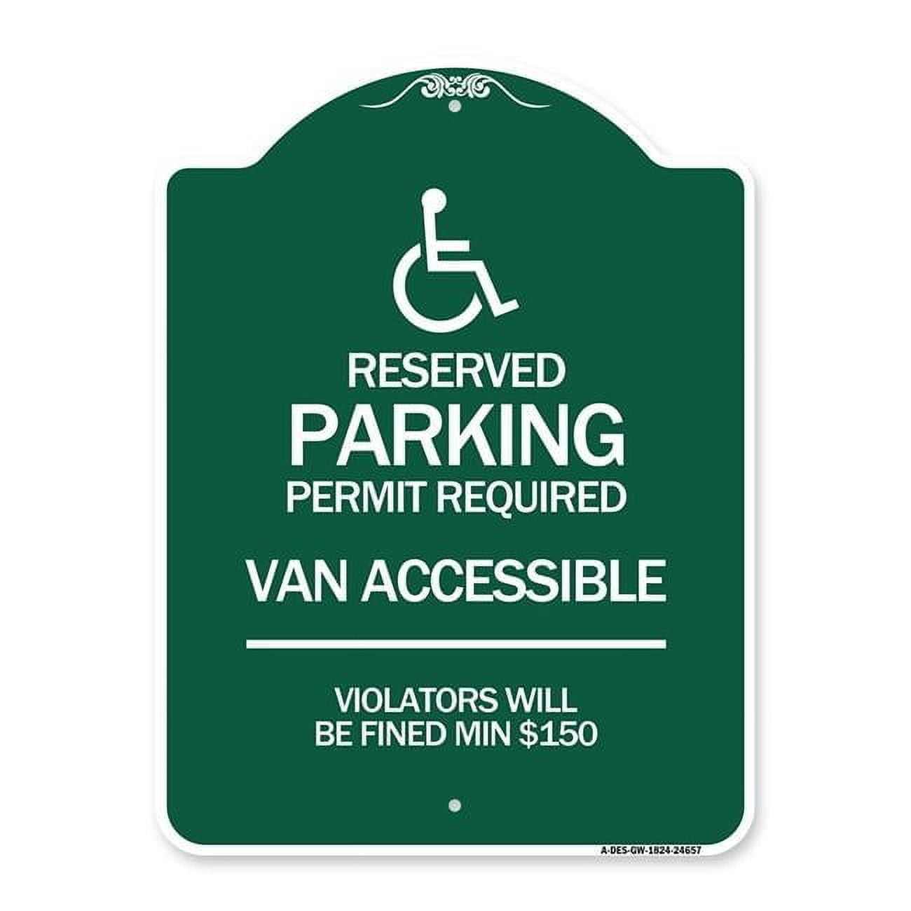 SignMission Designer Series Sign - Connecticut Reserved Parking Permit ...
