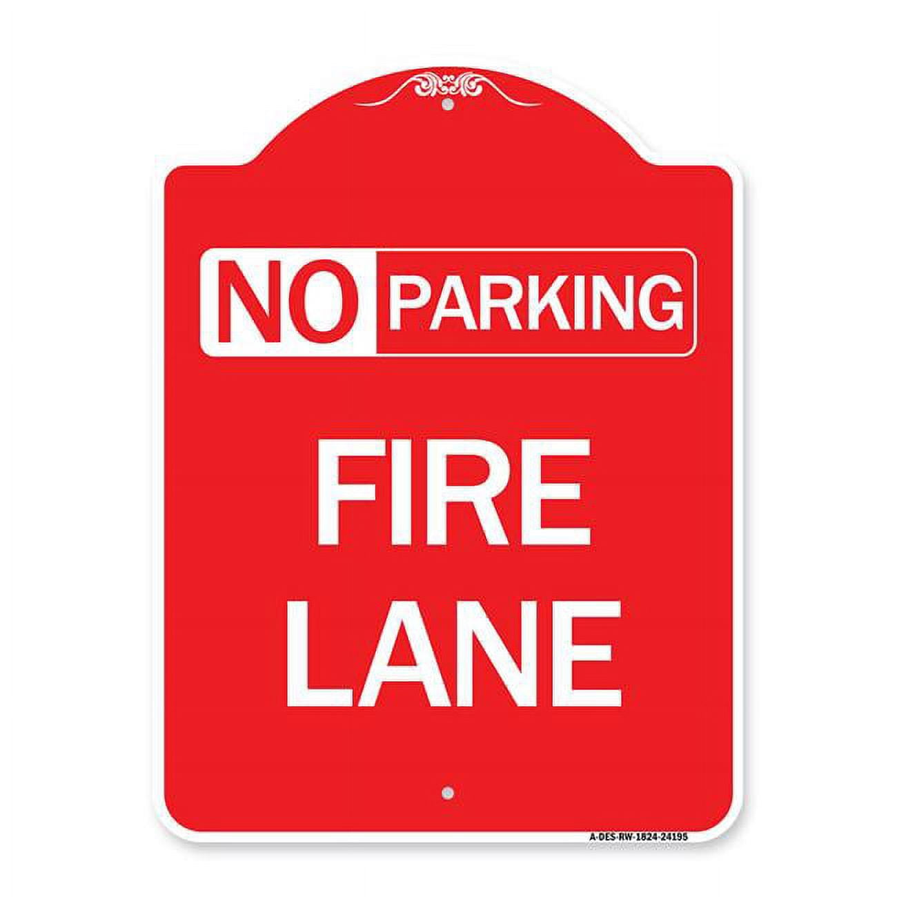 SignMission 18 x 24 in. Designer Series Sign - Delaware No Parking Fire ...