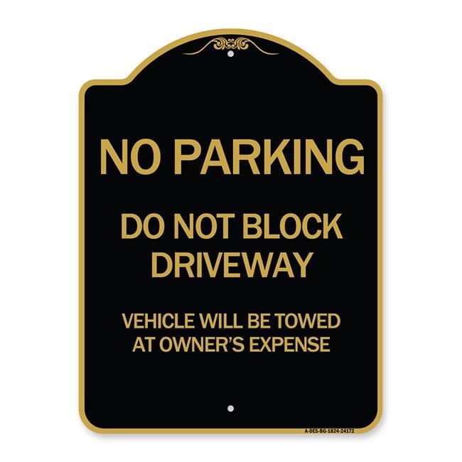 SignMission A-DES-BG-1824-24172 18 x 24 in. Designer Series Sign - Do ...
