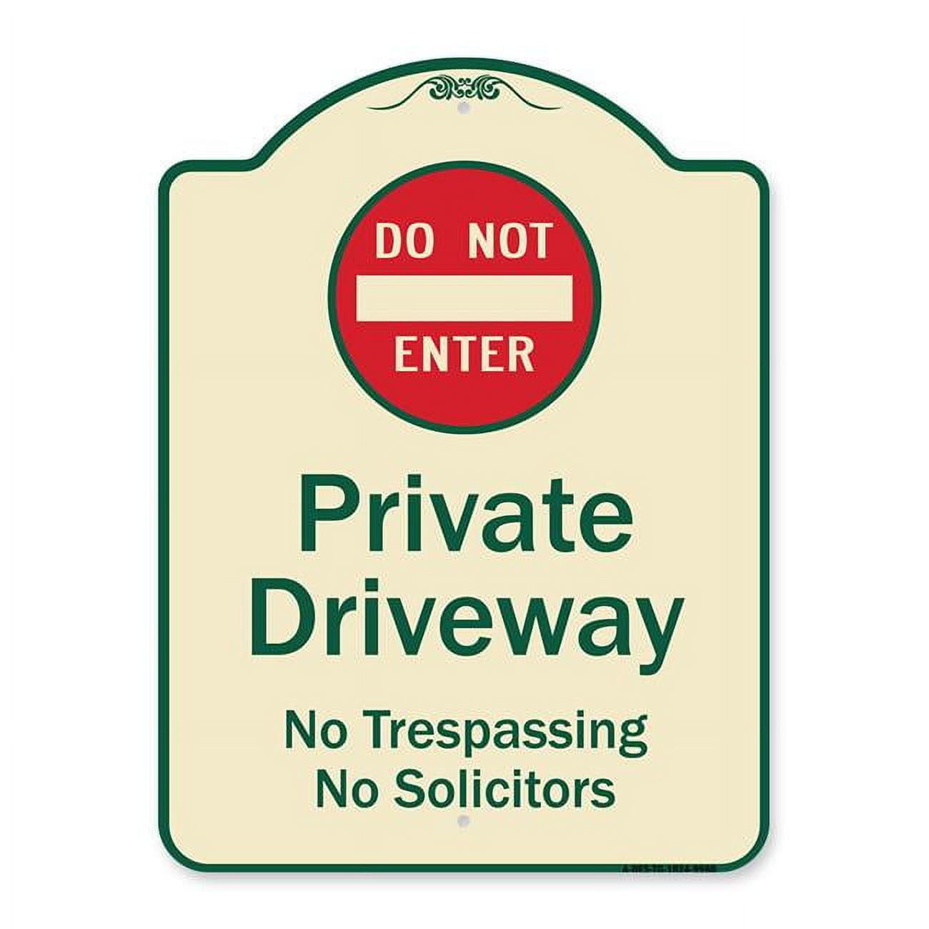SignMission 18 x 24 in. Designer Series Sign - Do Not Enter Private ...