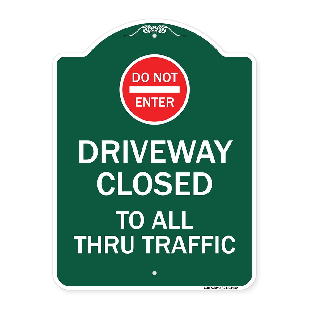SignMission A-DES-GW-1824-24132 18 x 24 in. Designer Series Sign ...
