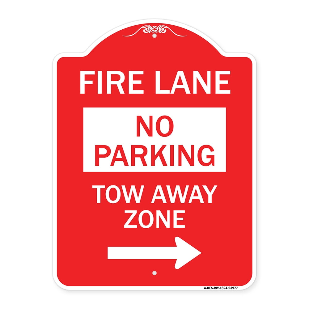SignMission A-DES-RW-1824-23977 18 x 24 in. Designer Series Sign - Fire ...