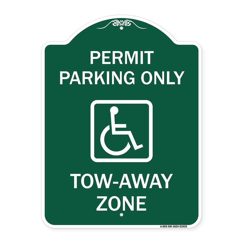 SignMission Designer Series Sign - Georgia ADA Handicapped Parking Sign ...