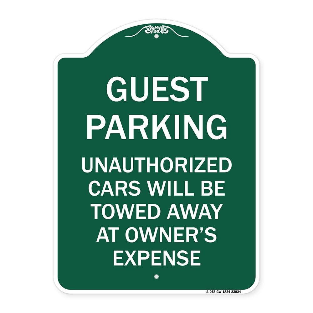 SignMission A-DES-GW-1824-23924 18 x 24 in. Designer Series Sign ...
