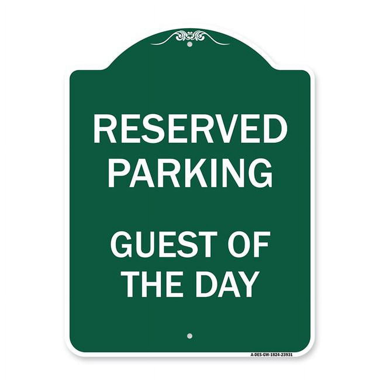 SignMission 18 x 24 in. Designer Series Sign - Guest of the Day, Green ... SignMission 18 x 24 in. Designer Series Sign - Guest of the Day, Green ...