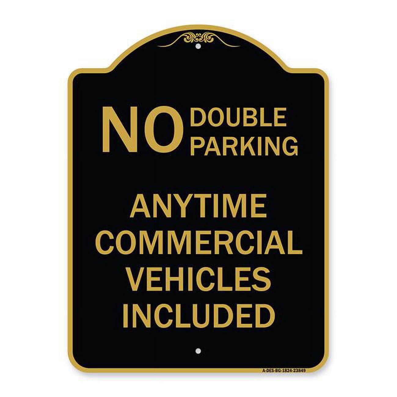 SignMission 18 x 24 in. Designer Series Sign - No Double Parking ...