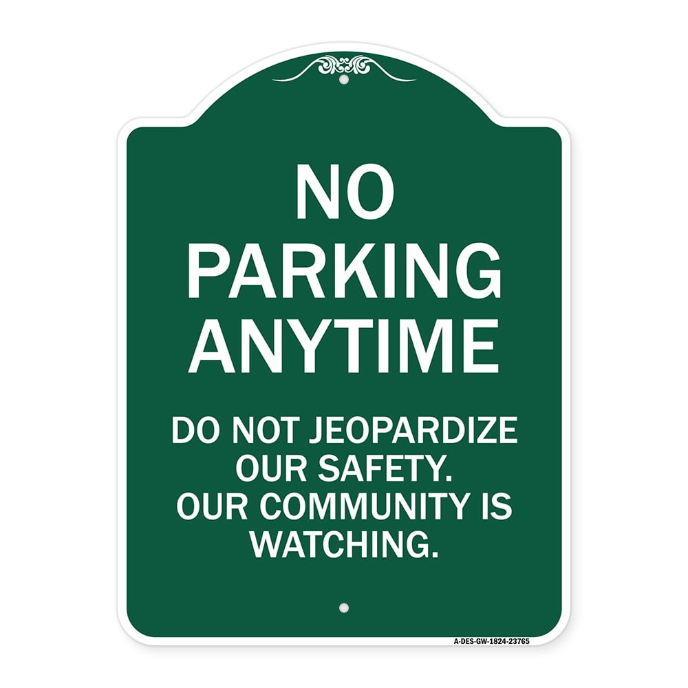 SignMission A-DES-GW-1824-23765 18 x 24 in. Designer Series Sign - No ...