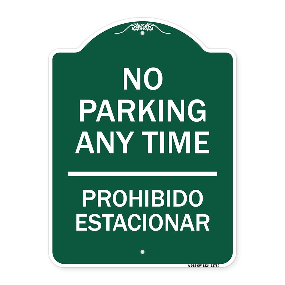 SignMission A-DES-GW-1824-23784 18 x 24 in. Designer Series Sign - No ...