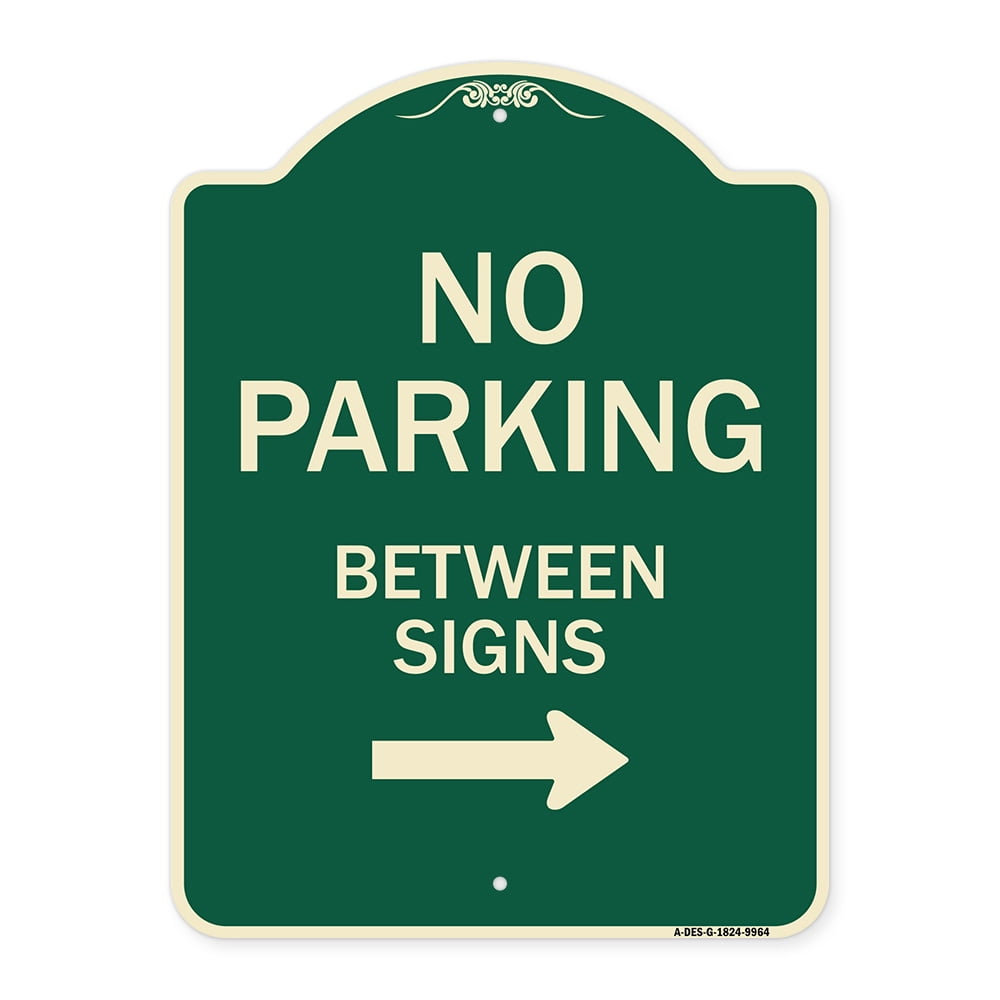 SignMission A-DES-G-1824-9964 18 x 24 in. Designer Series Sign - No ...