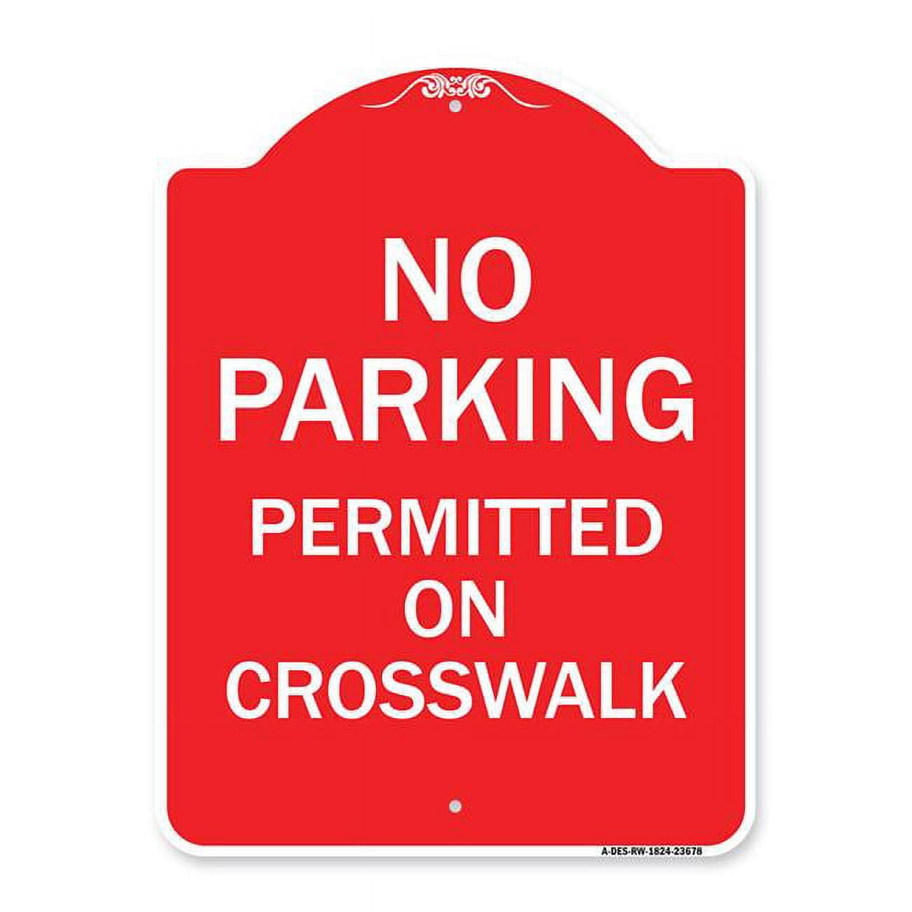 SignMission 18 x 24 in. Designer Series Sign - No Parking Permitted on ...