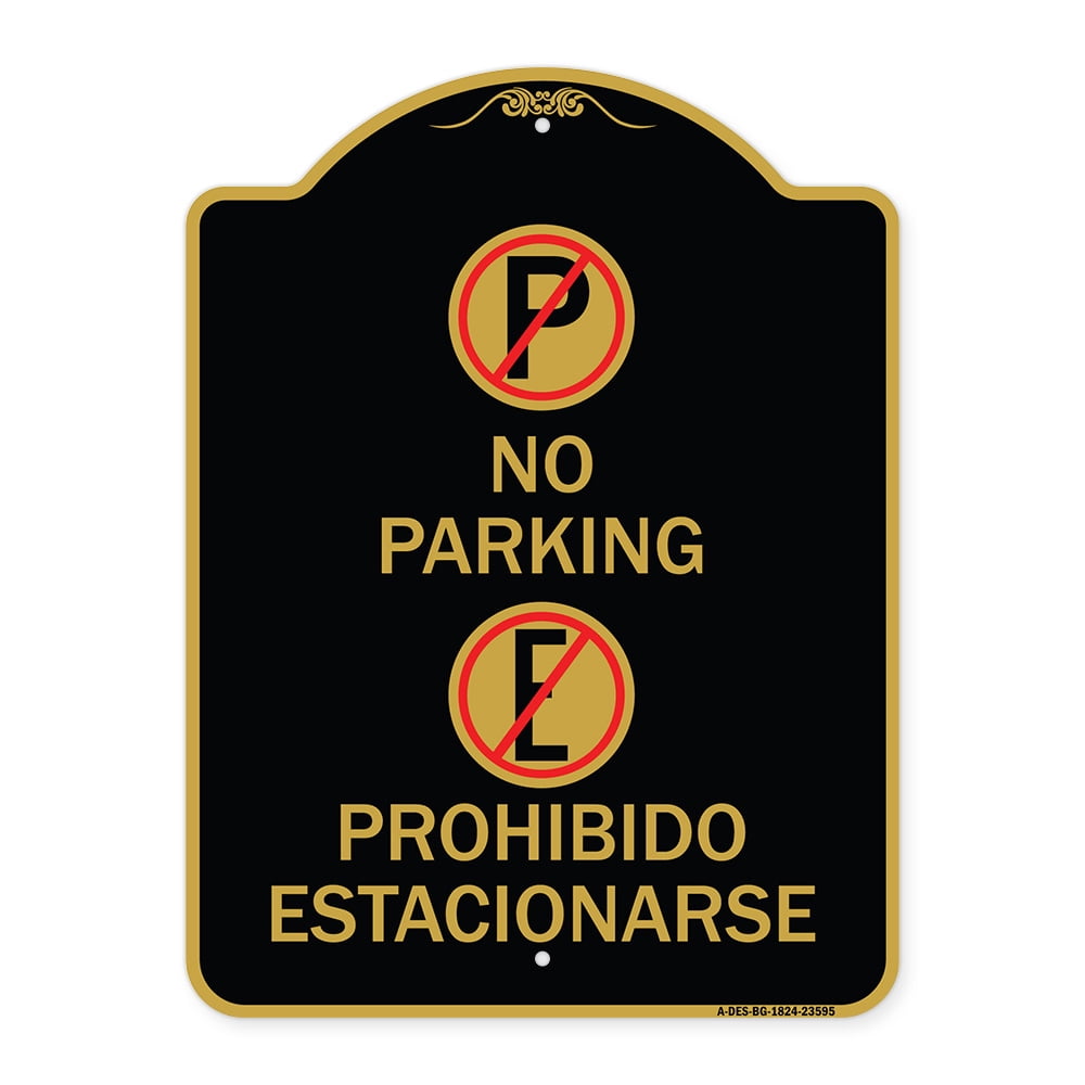 SignMission A-DES-BG-1824-23595 18 x 24 in. Designer Series Sign - No ...
