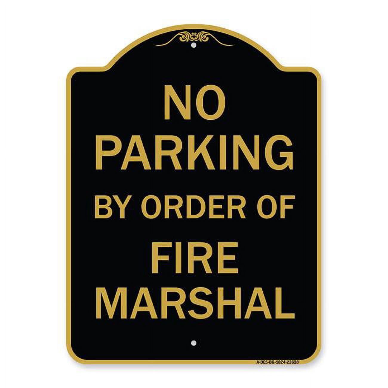 SignMission 18 x 24 in. Designer Series Sign - No Parking by Order of ...