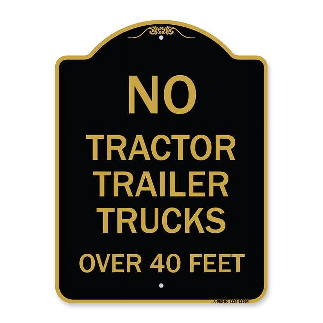 SignMission 18 x 24 in. Designer Series Sign - No Tractor Trailer ...
