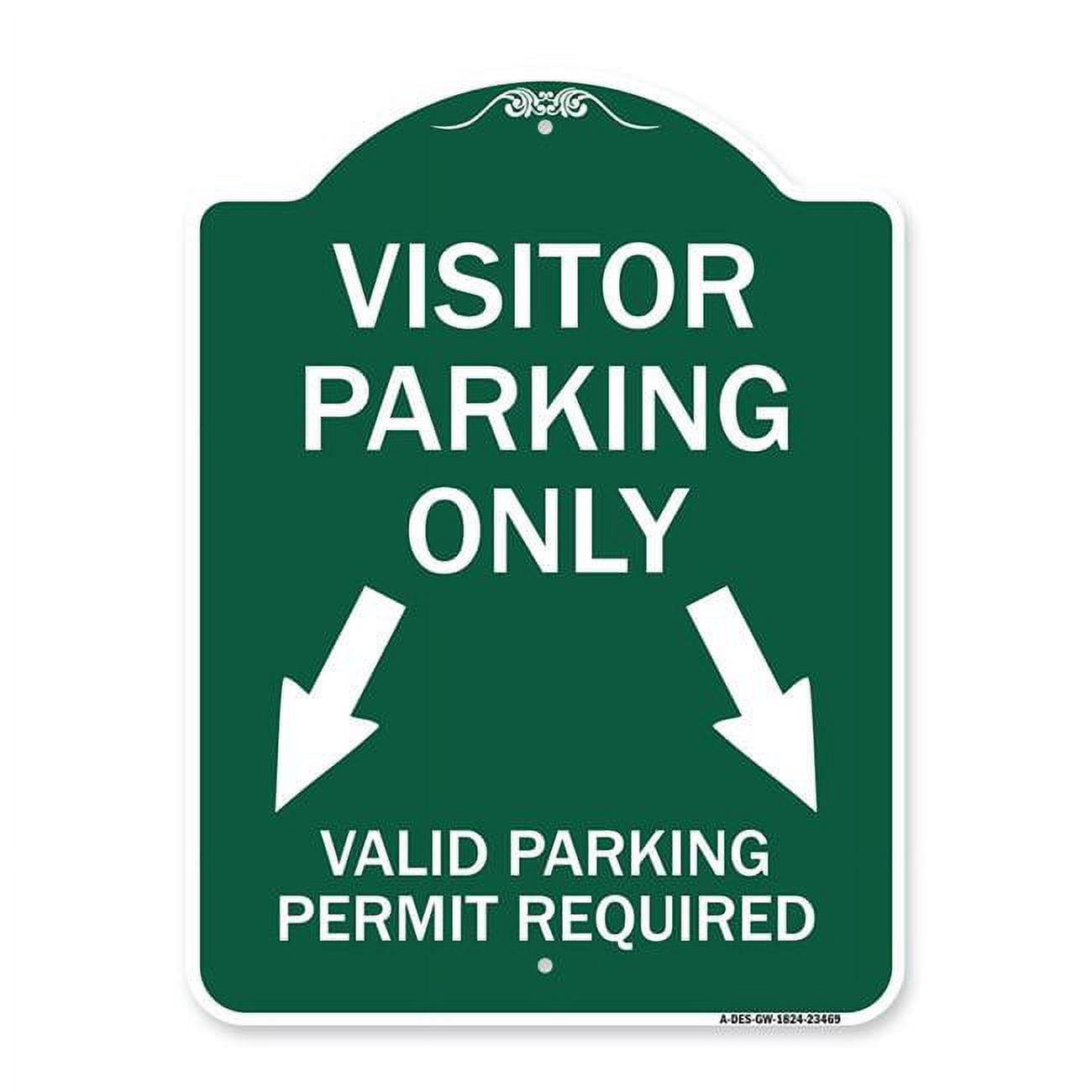 SignMission 18 x 24 in. Designer Series Sign - Parking Area Sign ...