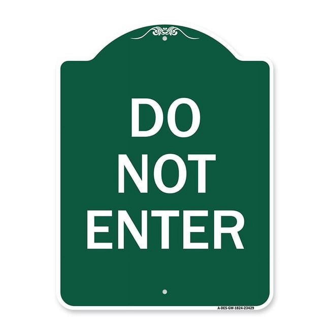 SignMission 18 x 24 in. Designer Series Sign - Parking Lot Sign Do Not ...