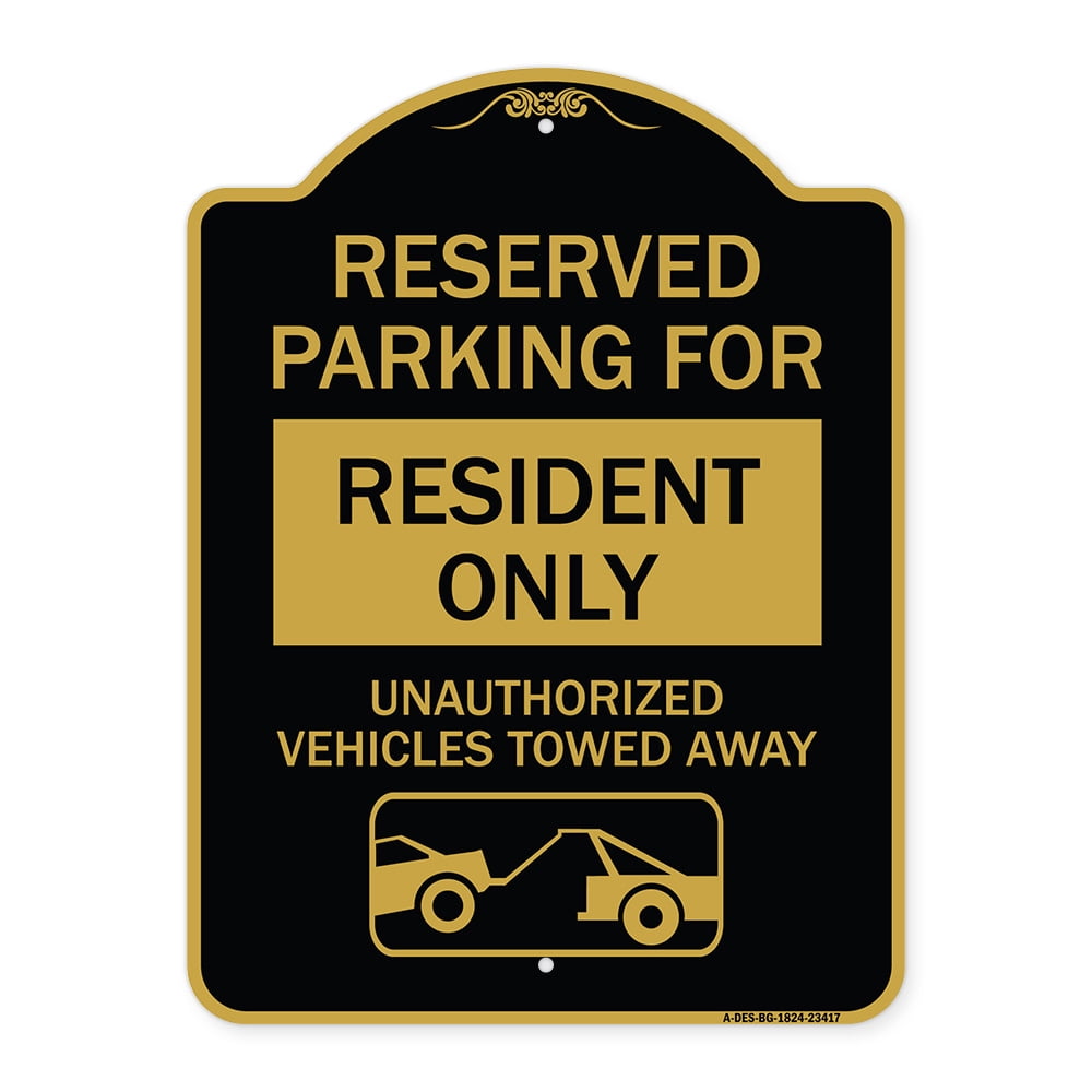 SignMission Designer Series Sign - Parking Lot Sign Reserved Parking ...